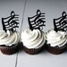 12 Treble Clef Cupcake Toppers Acrylic