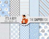 Digital Scrapbook Papers & Backgrounds by TheDapperFoxScraps