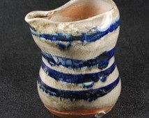 Popular items for blue stripe pitcher on Etsy