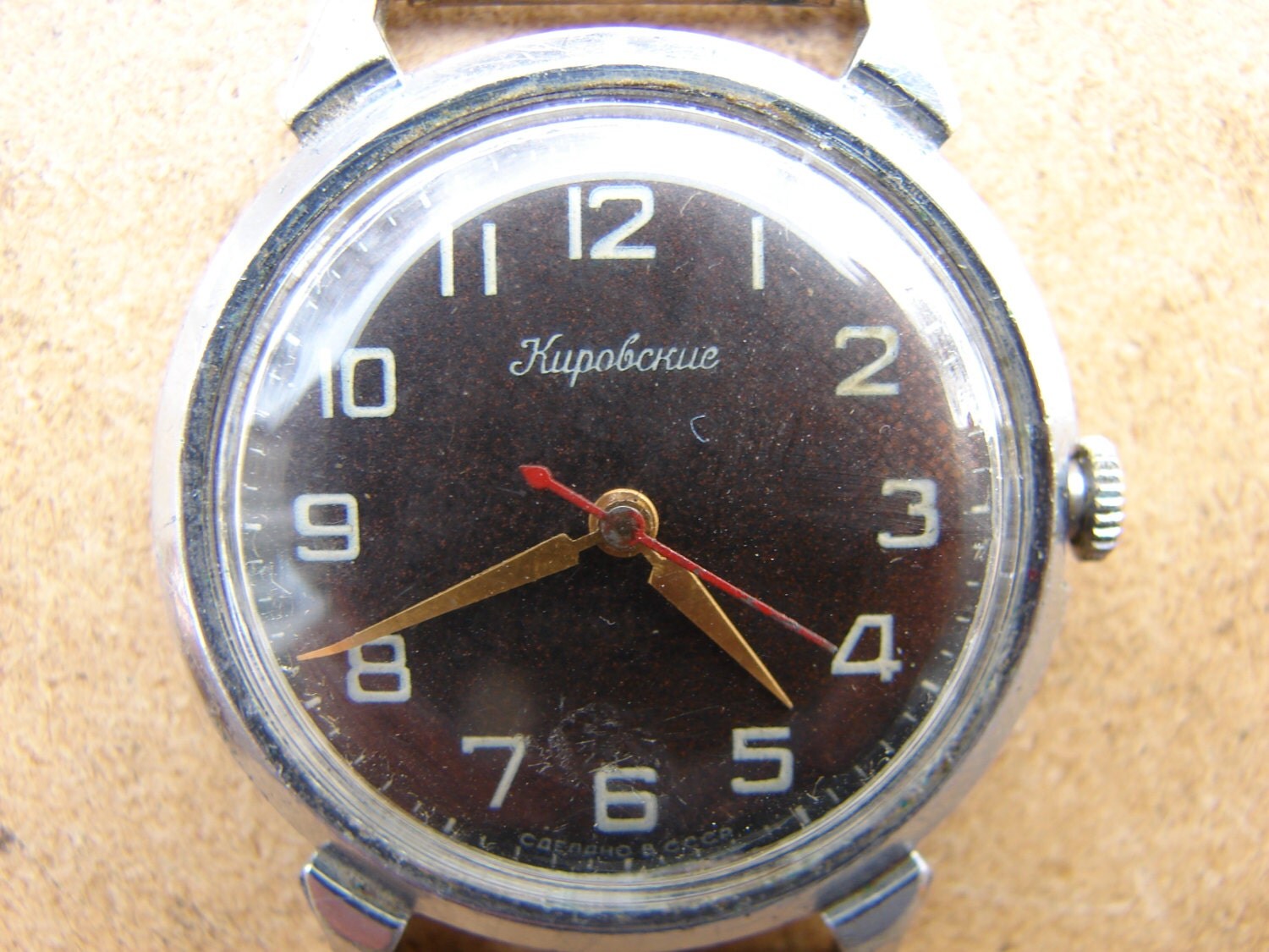 RARE Soviet Union mechanical wrist watch Kirovskie Stolichnie Pobeda ...
