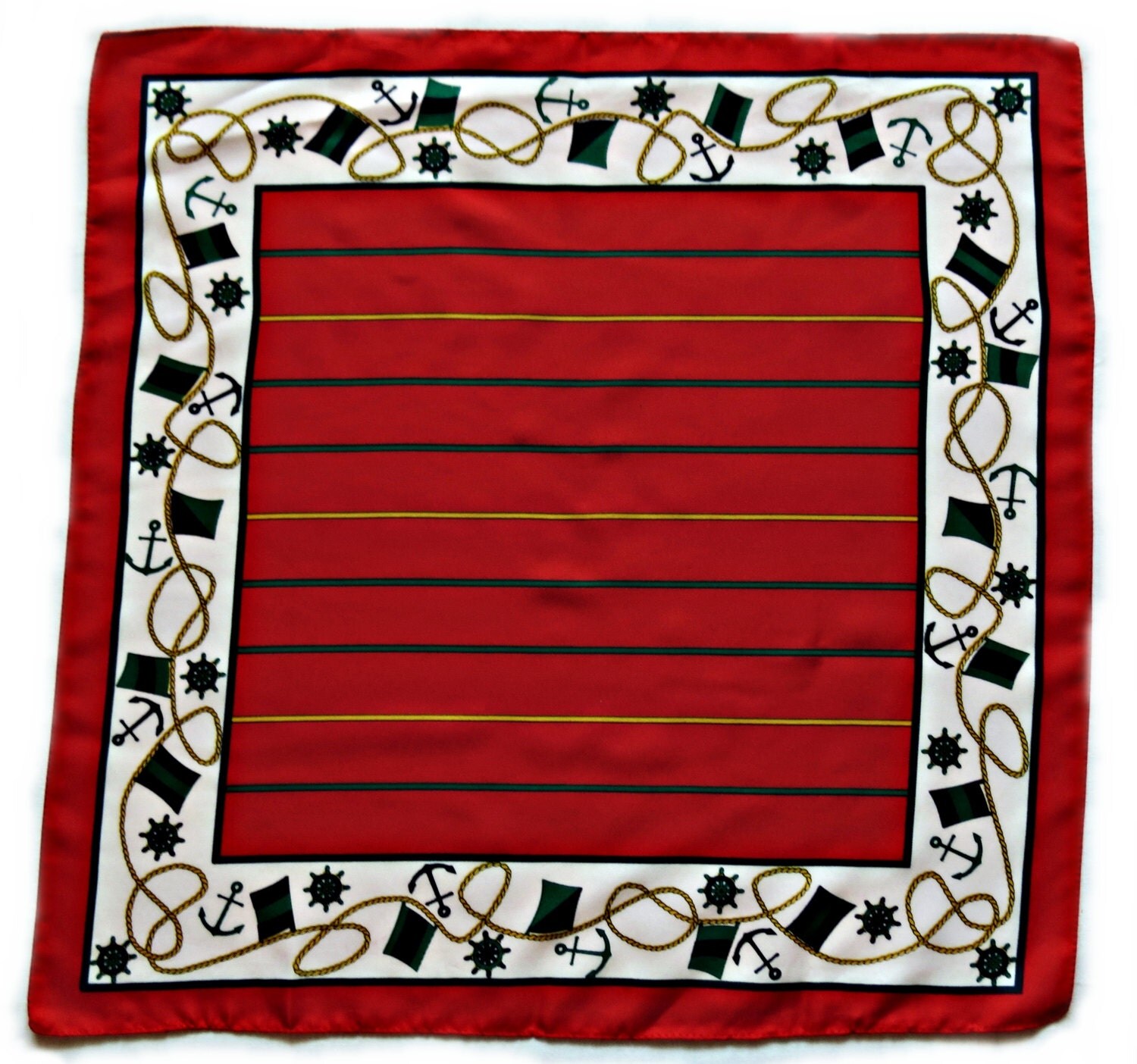 Vintage Nautical Red Scarf – Haute Juice