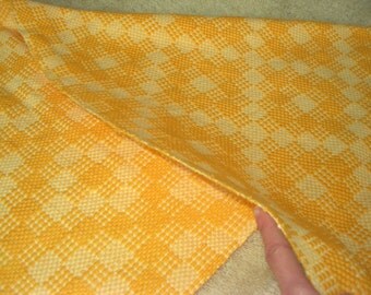 Vintage Yellow Table Runner - Bed Runner - Geometric Reversible Bas ...