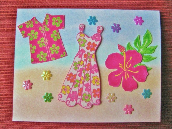 Beach Wedding Island Travel Card Honeymoon by SunriseSentiments