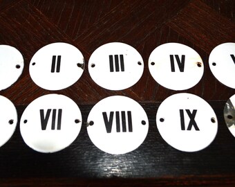 Enamel house numbers | Etsy