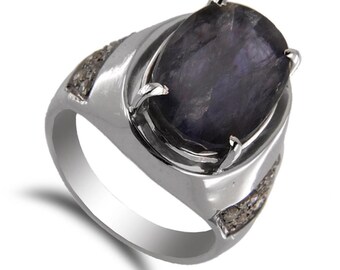 Popular items for gemstone mens ring on Etsy
