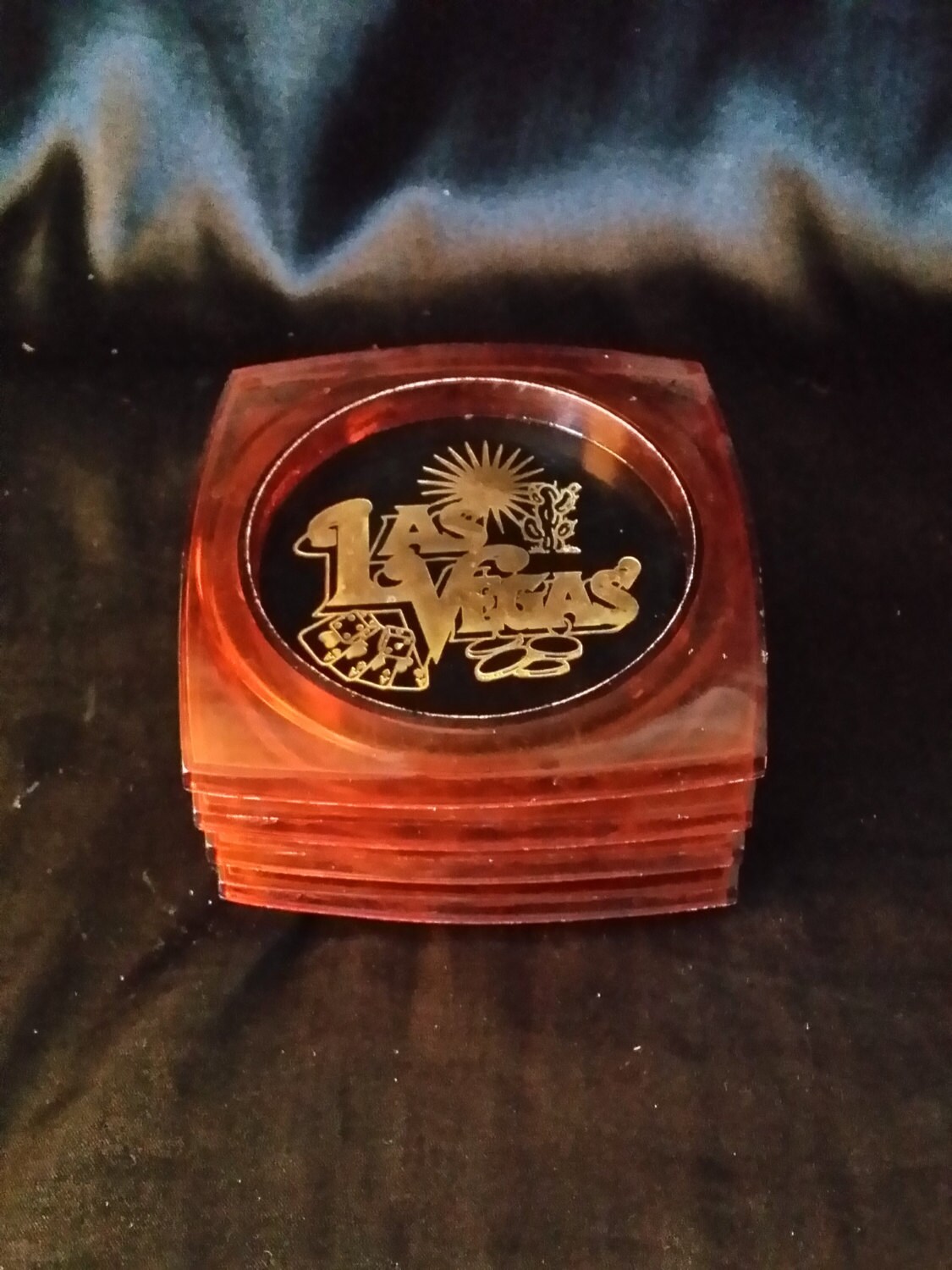 Vintage Las Vegas Souvenir Coasters Set Seventies Kitsch Free Shipping ...