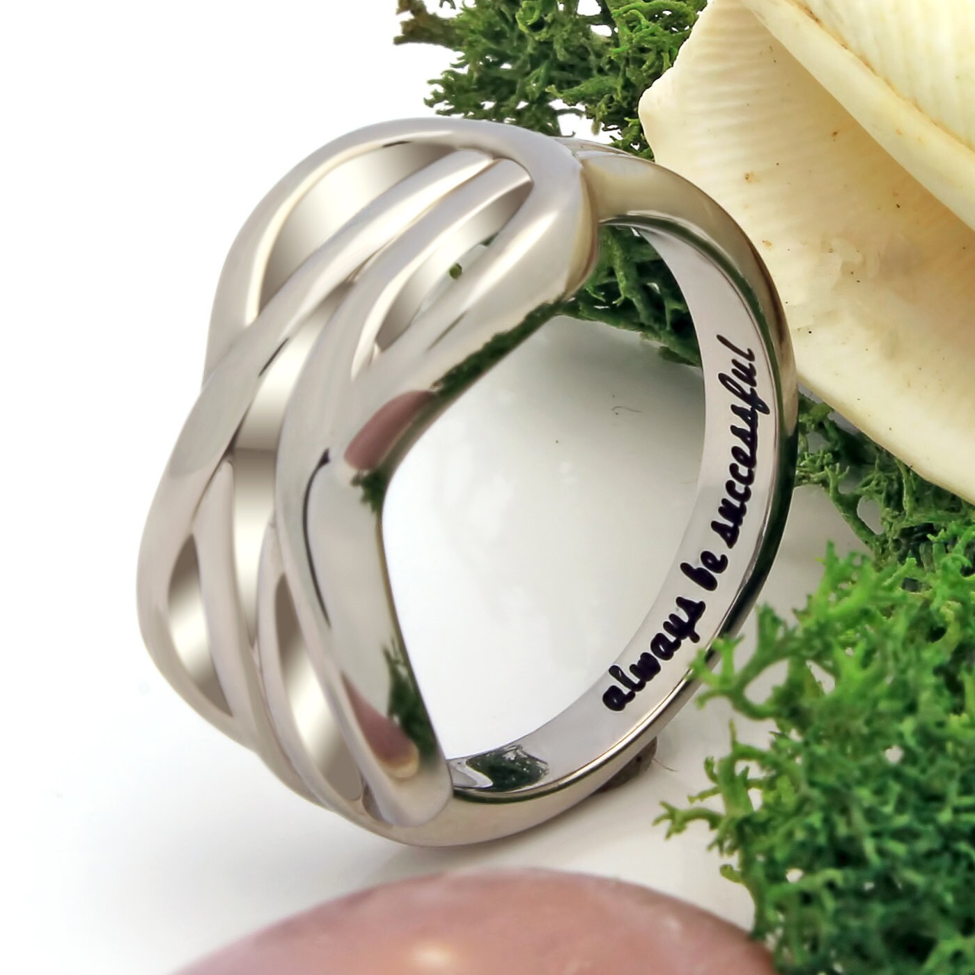 Infinity Ring Double Infinity Promise Ring Engraved On By Artzo