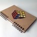 A5 recycled notebook Rubik Cube. by ADRGB on Etsy