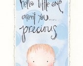 children's art with a heart message by onetinybutterfly on Etsy