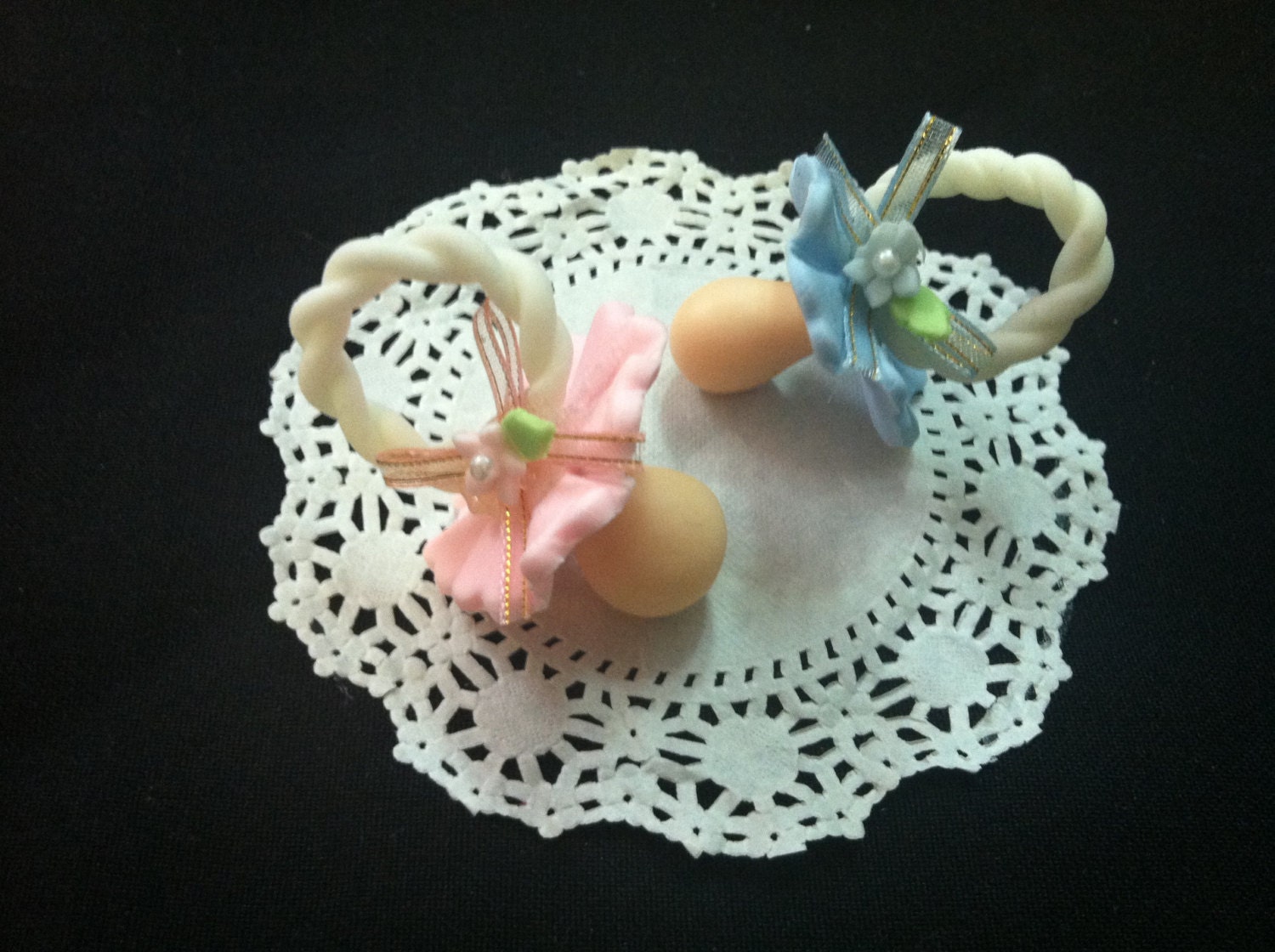 Girl Baby Shower Favor Pacifier for Cupcakes Baby Shower