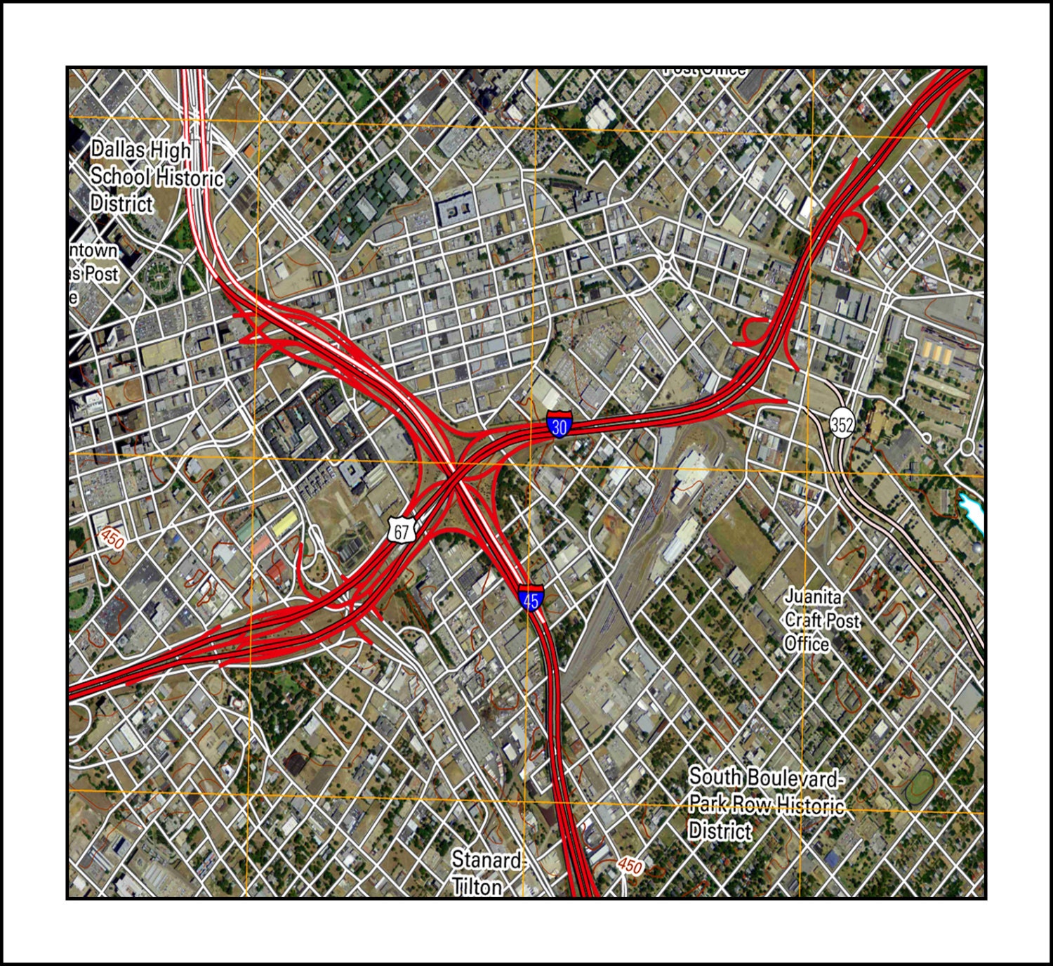 Topographic Map Of Dallas at James Goldsbrough blog