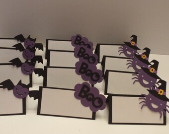 Halloween place card | Etsy