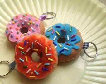 Popular items for doughnut keychain on Etsy