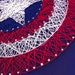 Captain America Shield String Art by Kristiestringart on Etsy