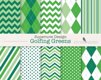 Golf digital paper | Etsy