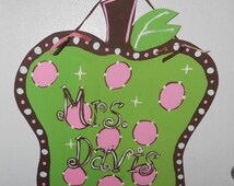 Popular items for apple door hanger on Etsy
