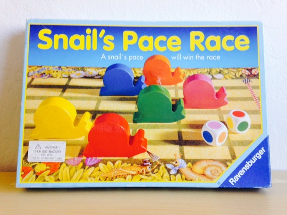 RESERVE for matt SALE 50% OFF Snail's Pace Race Board Game