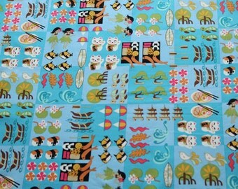 Popular items for sushi fabric on Etsy