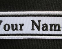 Unique embroidered name tag related items | Etsy