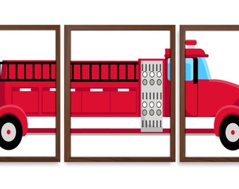 Popular items for firetruck nursery on Etsy