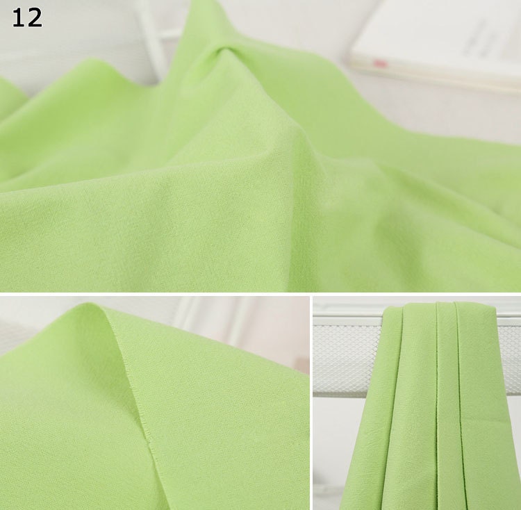 Cotton fabric, 17 solid colors, Medium Weight, Solid, Pure and Chic - 1 ...