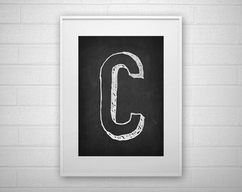 Letter c print | Etsy