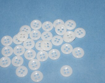 Small white buttons | Etsy