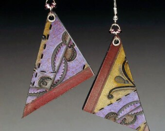 Leather Tooled RIngs