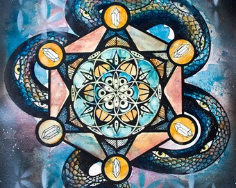 Snake mandala | Etsy