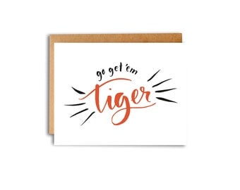 Go get em tiger | Etsy
