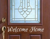 Items similar to Welcome Home - Home Decor Vinyl DIY Sign Decal ...