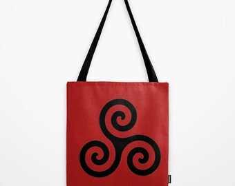 Teen Wolf Triskele Design Tote Bag: Various Sizes