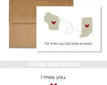 Popular items for long distance card on Etsy