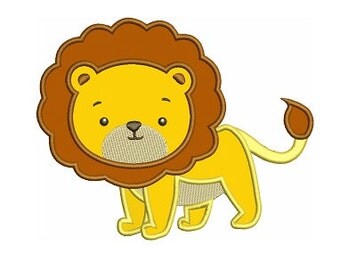 Lion applique | Etsy