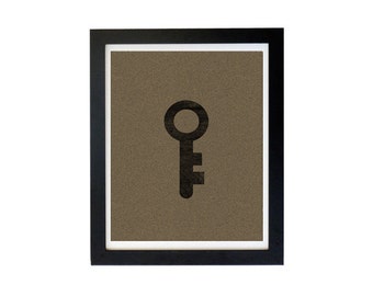 Skeleton key print | Etsy