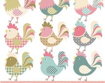 Unique chicken clipart related items | Etsy