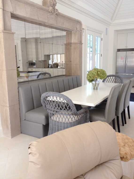 Kitchen Banquette with Channel Back