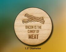 Unique bacon magnet related items | Etsy