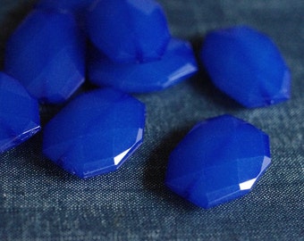 Flat faceted beads | Etsy