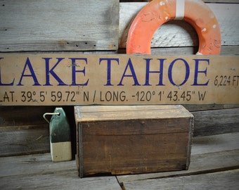 Lake tahoe sign | Etsy