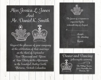 Popular items for queen invitation on Etsy