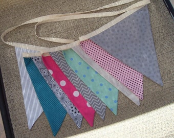 Popular items for teal gray fabric on Etsy