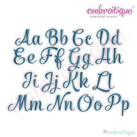 Fancy Pants Basic Monogram Font Set Small Machine by Embroitique