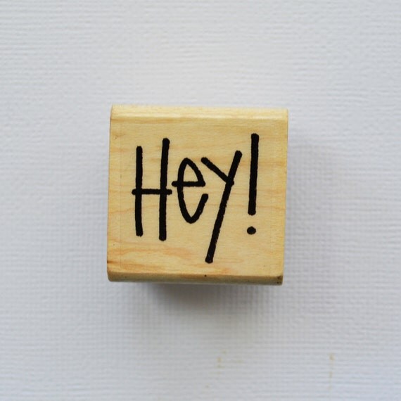 Items similar to Hey! Stamp on Etsy