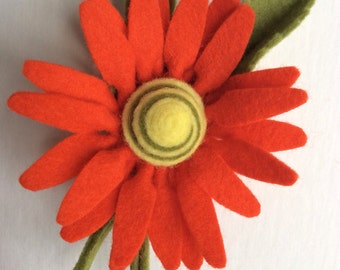 Felt daisy | Etsy