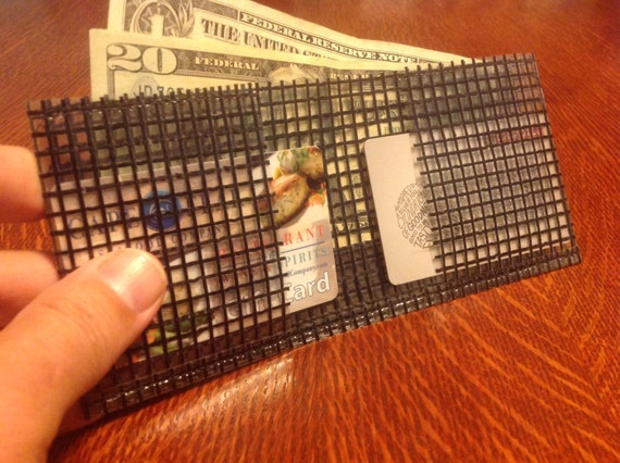 MEN's Black Wallet Kevlar Sailcloth front pocket wallet
