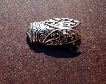 Items similar to Cicada Brooch in brass unisex insect on Etsy