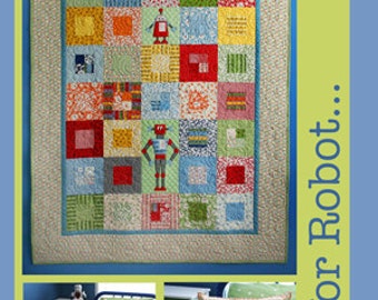 Popular items for robot quilt on Etsy