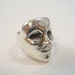 Guy Fawkes Occupy Anonymous mask Ring sterling silver by itz8686