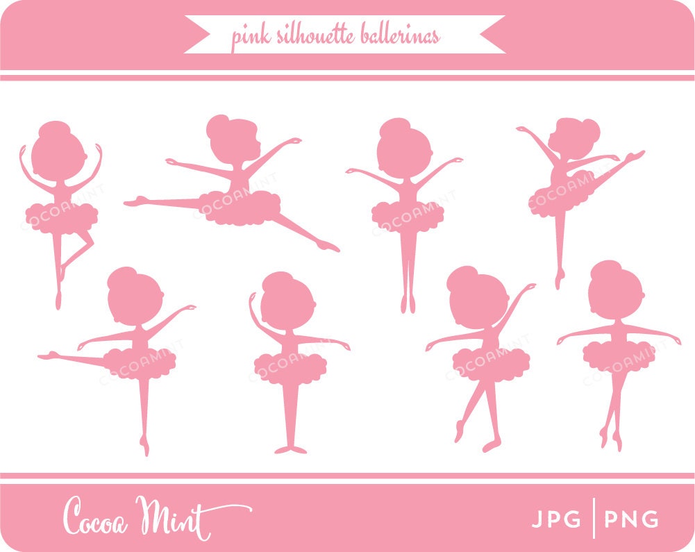 Child Ballerina Silhouette Pink